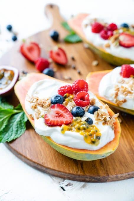Tropical Papaya Boats - Free Your Fork